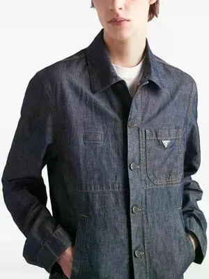 Prada Triangle-logo Shirt Jacket