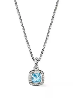 David Yurman Petite Albion Diamond And Topaz Necklace
