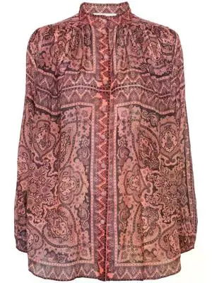 Zimmermann Ottie Paisley-print Ramie Shirt