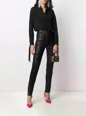 Philipp Plein Silk Button-down Shirt - Black