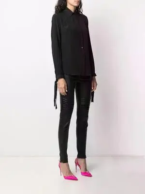 Philipp Plein Silk Button-down Shirt - Black