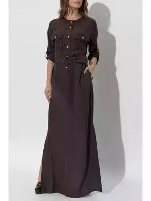 TOM FORD Striped Belted Dress