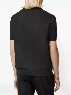 Versace Barocco Knitted Polo Shirt