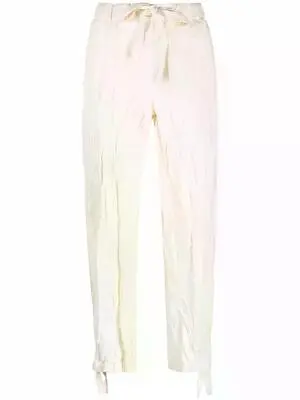 JIL SANDER Drawstring Crinkled Trousers