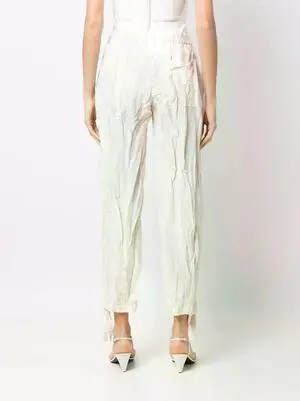 JIL SANDER Drawstring Crinkled Trousers