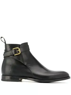 SCAROSSO Taylor Buckled Ankle Boots
