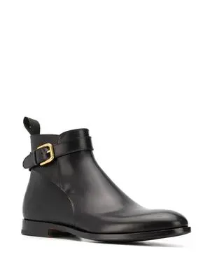 SCAROSSO Taylor Buckled Ankle Boots