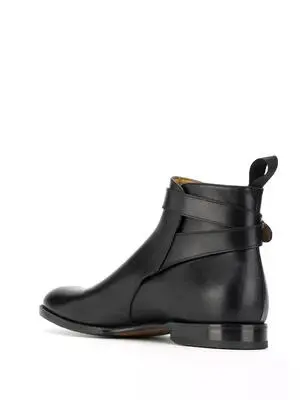 SCAROSSO Taylor Buckled Ankle Boots