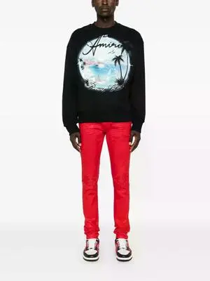 Amiri Waxed Mx1 Skinny Jeans