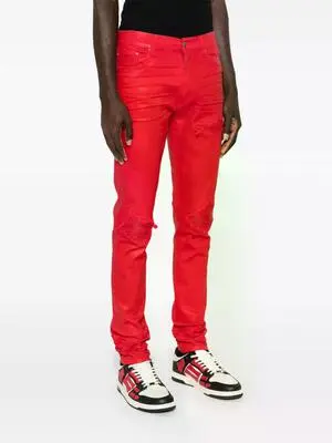 Amiri Waxed Mx1 Skinny Jeans