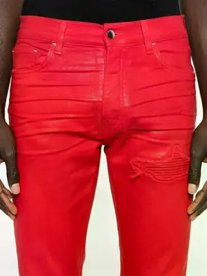 Amiri Waxed Mx1 Skinny Jeans