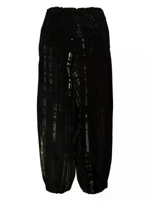 Y’s Checked Tapered Trousers