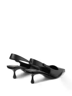JIMMY CHOO Amel Leather Heeled Pumps