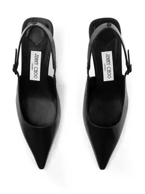 JIMMY CHOO Amel Leather Heeled Pumps