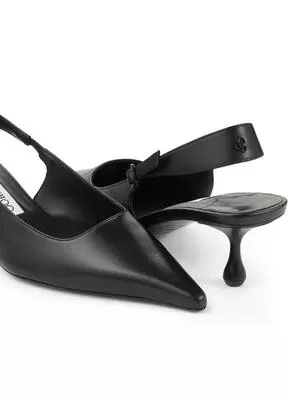 JIMMY CHOO Amel Leather Heeled Pumps