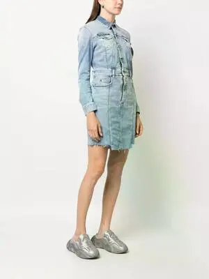 Dsquared2 Button-up Denim Shirt Dress