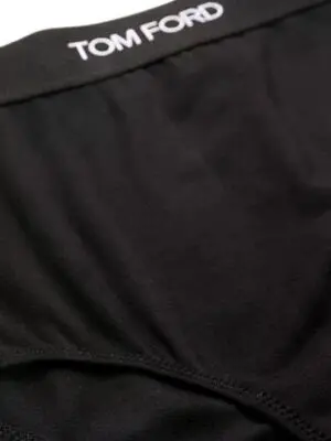TOM FORD Logo-waistband Briefs - Black