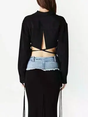 Christopher Esber Tie-fastening Silk Shirt