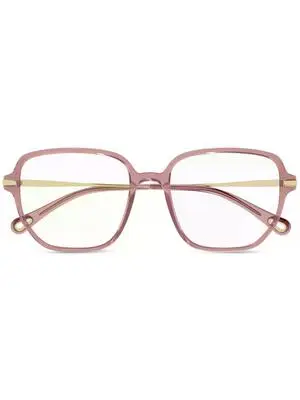 Chloé Transparent Frame Glasses - Brown