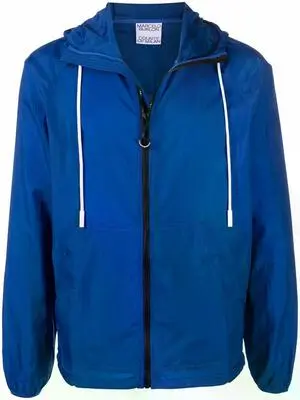 COUNTY OF MILAN Cross-motif Windbreaker - Blue