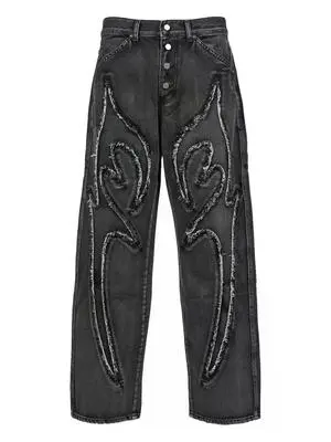 Thug Club Black Wash Jeans For Men