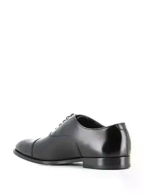 DOUCAL'S Leather Oxford Shoes - Black