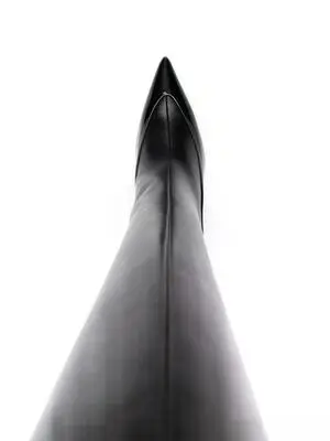 Givenchy Raven 80mm Leather Boots - Black