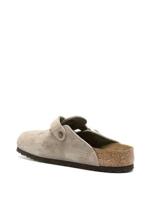 BIRKENSTOCK Boston Buckle-fastening Slides - Neutrals