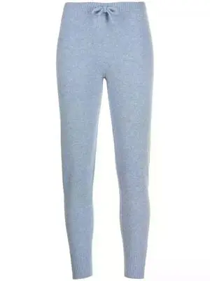 MADISON MAISON Laminated-stripe Cashmere Trousers