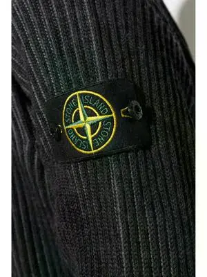 Stone Island Quarter-zip Virgin Wool Cardigan