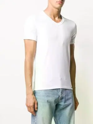 TOM FORD V-neck Cotton T-shirt - White