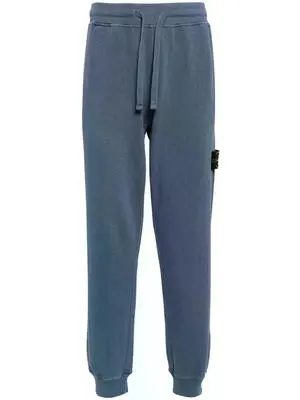 Stone Island Compass-badge Cotton Track Pants - Blue