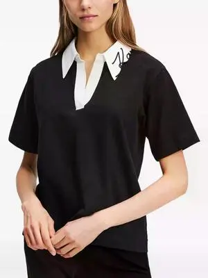 Karl Lagerfeld Signature Polo Top