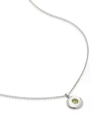 Monica Vinader August Birthstone Pendant Necklace - Silver