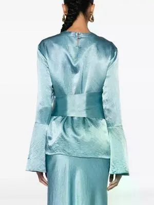 Nanushka Ilon Belted Blouse