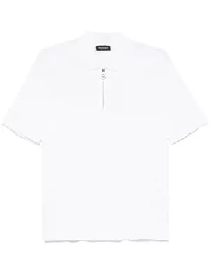 Stefano Ricci Jacquard Polo Shirt - White