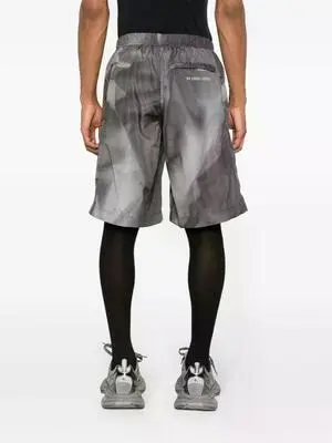 44 LABEL GROUP Crinkle Graphic-print Shorts