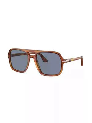 Persol Tortoiseshell-effect Pilot-frame Sunglasses