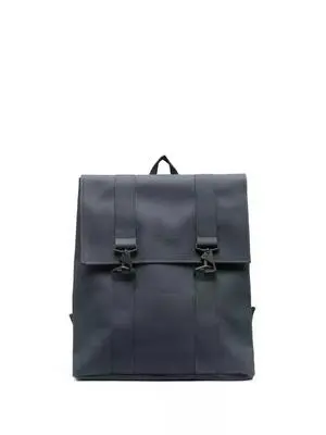 Rains Msn Faux-leather Backpack - Blue