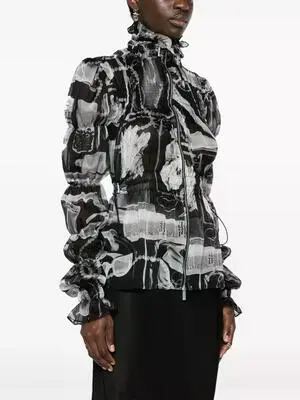 Off-White Xray Silk Blouse