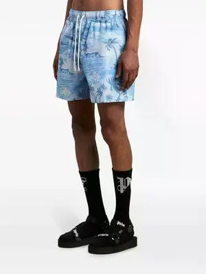 Palm Angels Sunset Print Swim Shorts