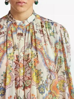 Etro Cotton Pleated Shirt