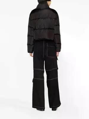 Palm Angels Logo-embroidered Puffer Jacket