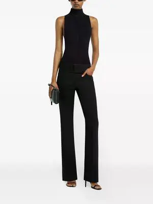 COURREGES Ribbed Mock-neck Tank Top