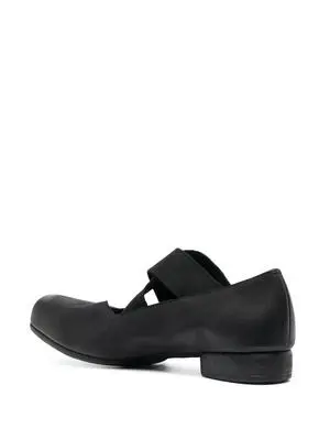 UMA WANG Criss-cross Ballet Flats - Black