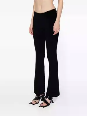 Alexander Wang Ribbed Chain-link Flared Trousers