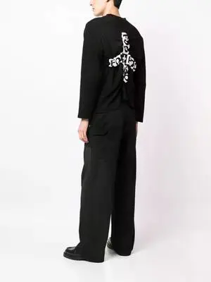 FOO AND FOO Logo-print Long-sleeve T-shirt