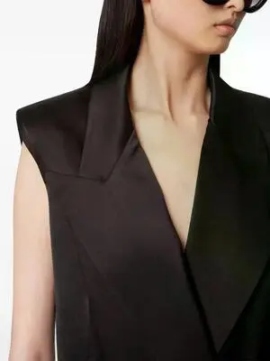 Nina Ricci Double-breasted Satin Blazer