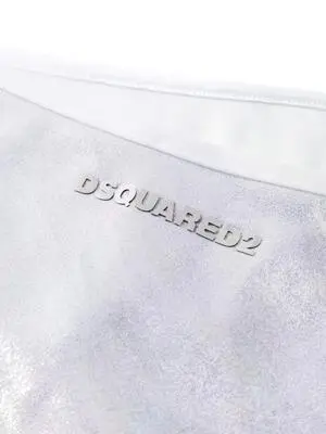 Dsquared2 High-cut Metallic Bikini Bottoms