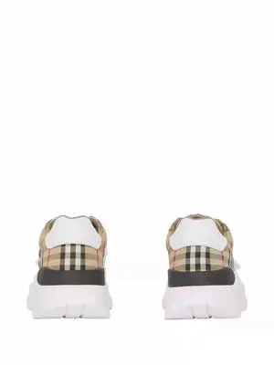 Burberry Check Suede Sneakers